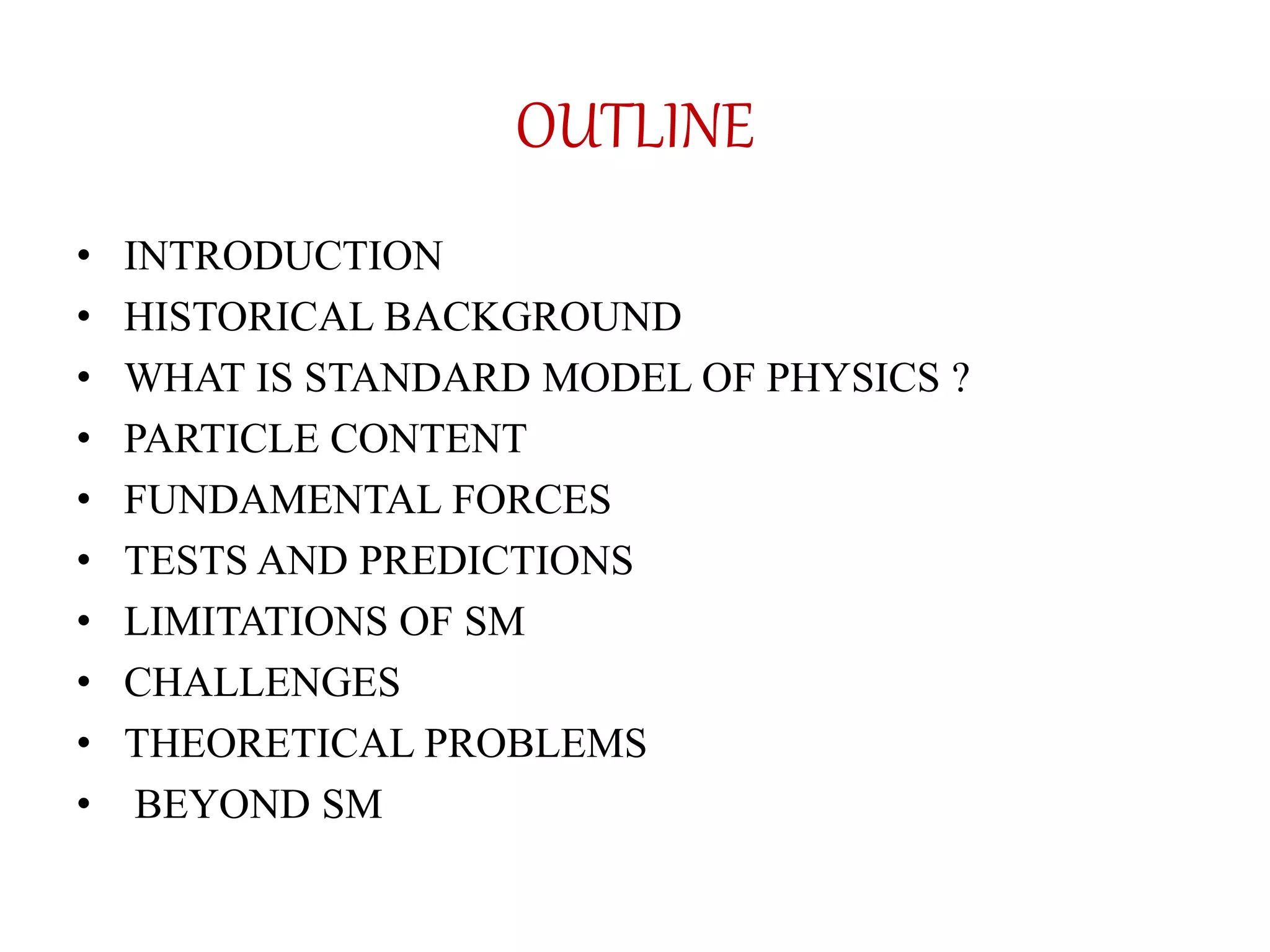 Standard model of particle physics | PPTX