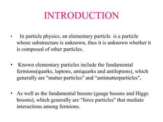 Standard model of particle physics | PPTX