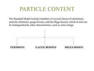 Standard model of particle physics | PPTX