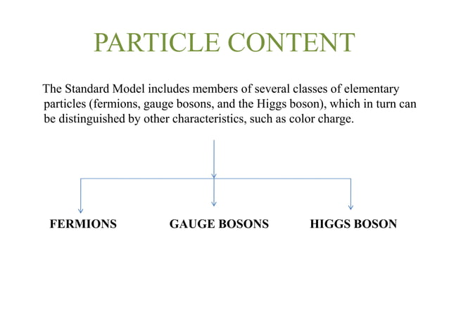 Standard model of particle physics | PPTX | Physics | Science