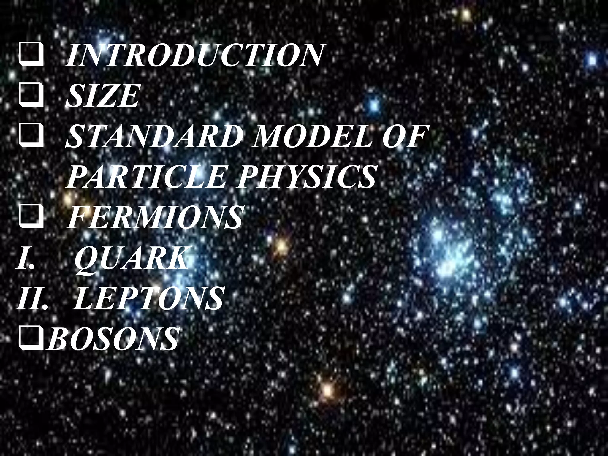 Standard model of particle physics | PPTX