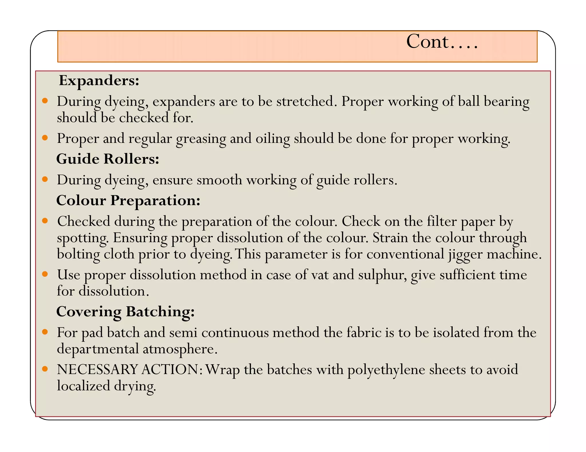 Standard, Monitoring & Evaluation of dyeing process | PDF
