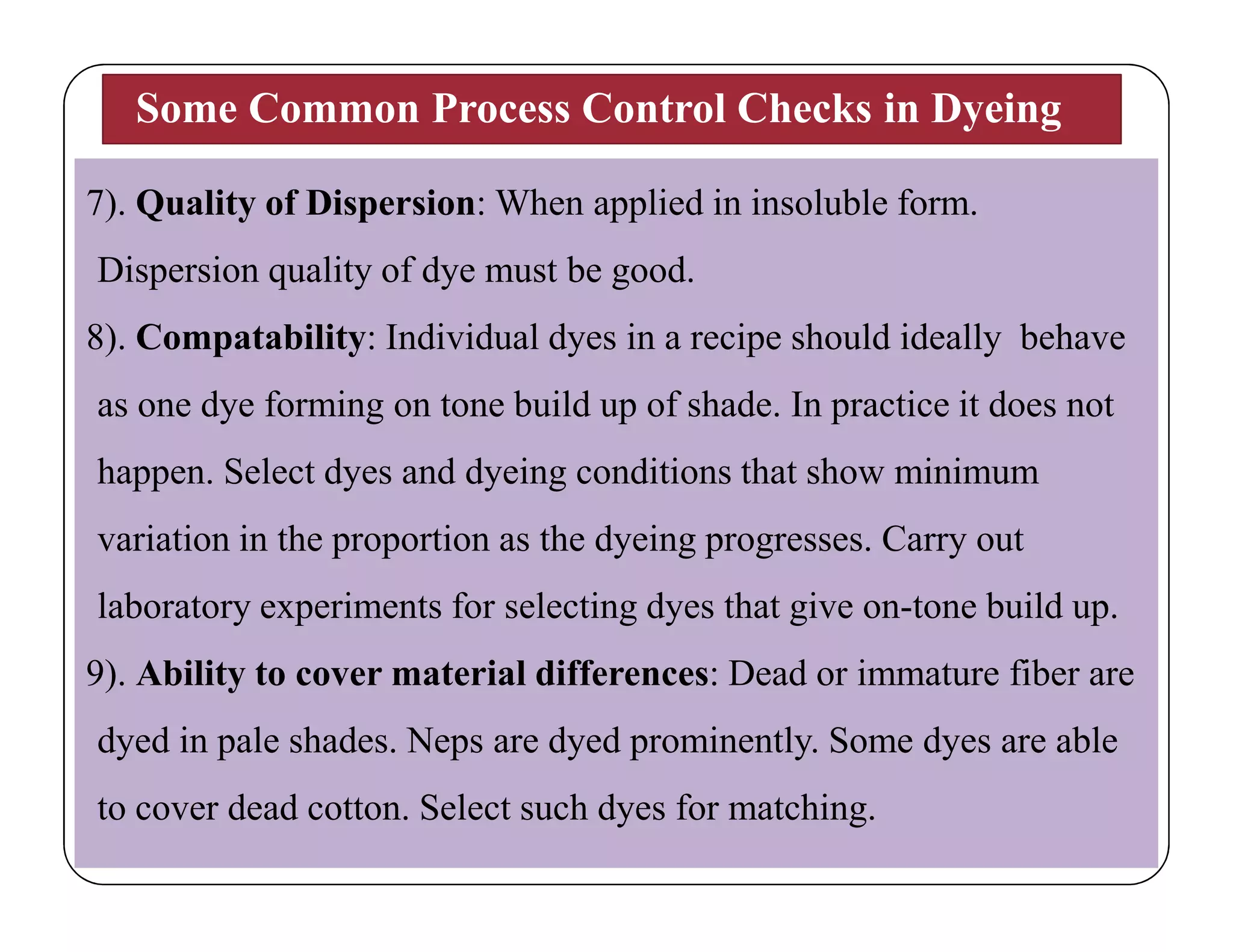 Standard, Monitoring & Evaluation of dyeing process | PDF