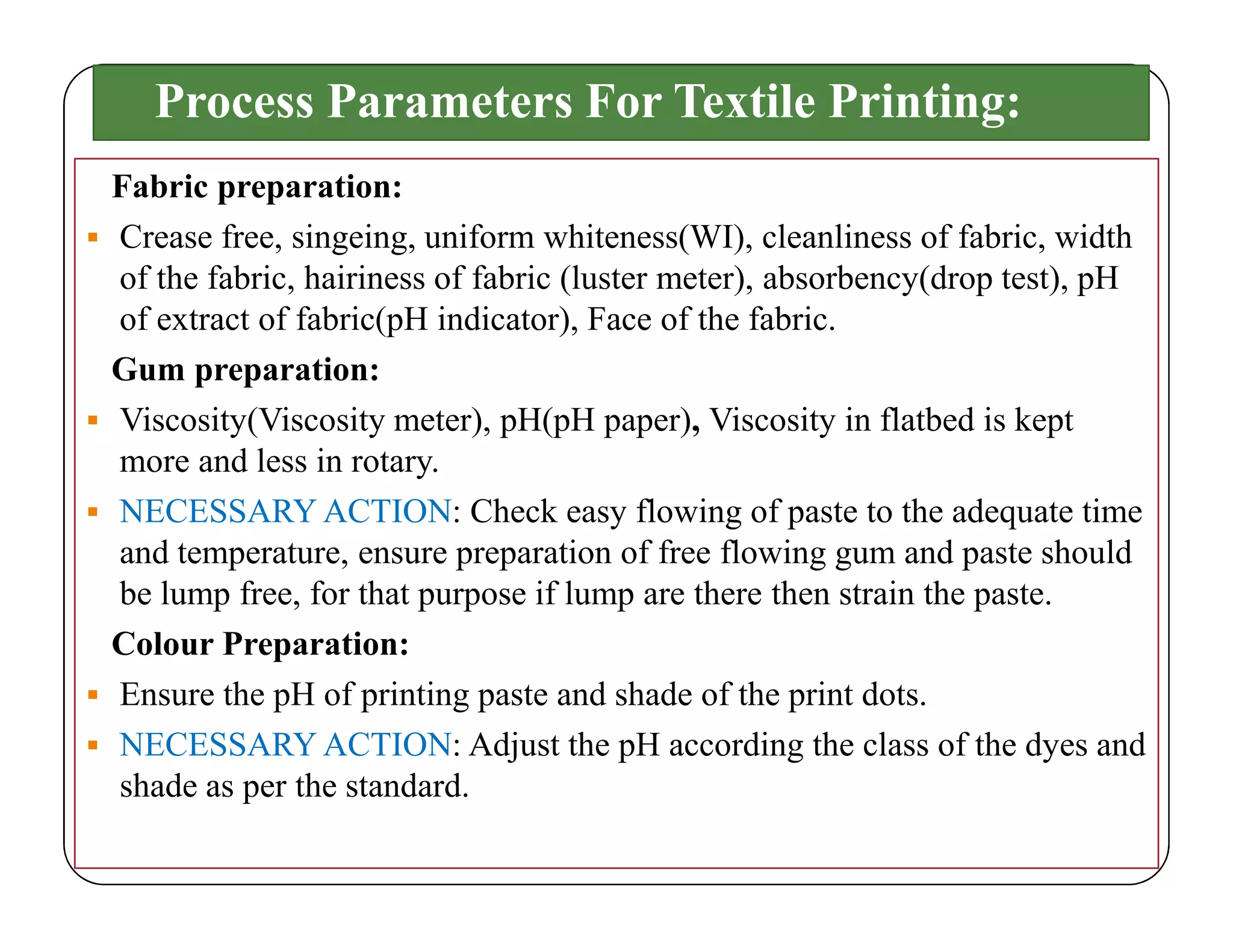 Standard, Monitoring & Evaluation of dyeing process | PDF