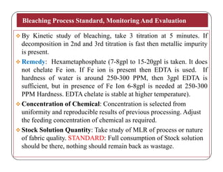 Standard, Monitoring & Evaluation of dyeing process | PDF
