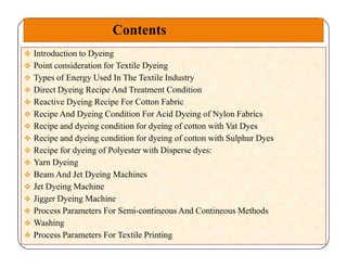 Standard, Monitoring & Evaluation of dyeing process | PDF