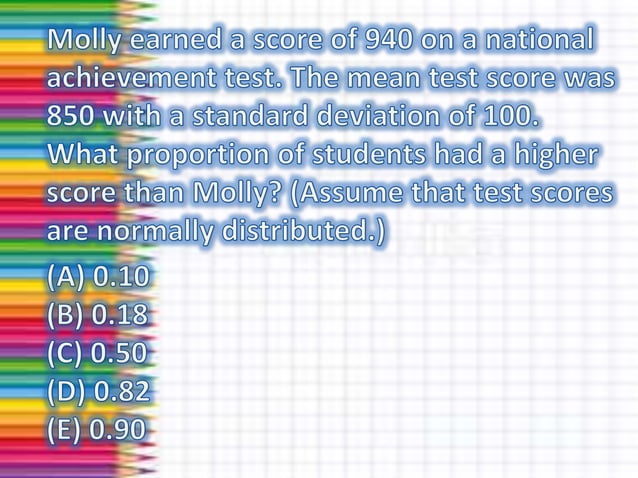 Standard Normal Distribution (Education) | PPT