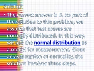 Standard Normal Distribution (Education) | PPT | Free Download