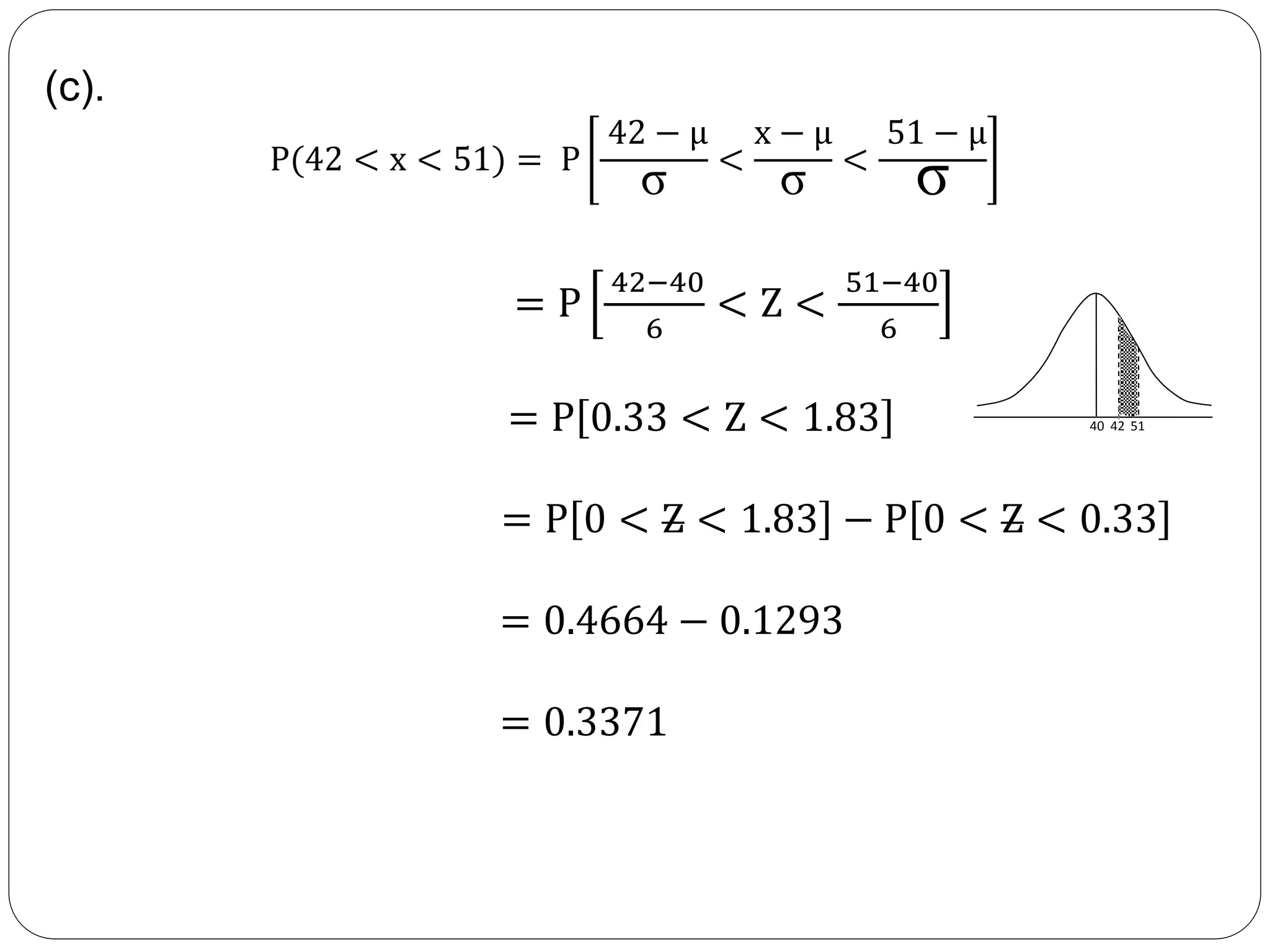 Standard normal distribution | PPTX