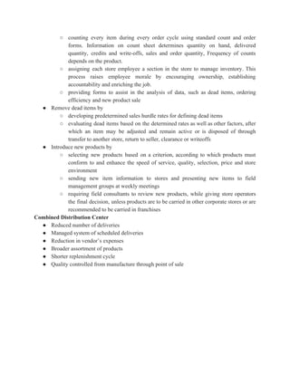 Standard opening procedure for retail stores | PDF