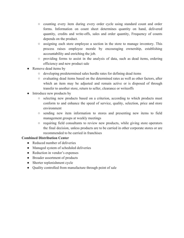 Standard opening procedure for retail stores | PDF