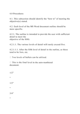 STANDARD OPERATING GUIDELINE SOG #0001 SOG EXAMPLE .docx