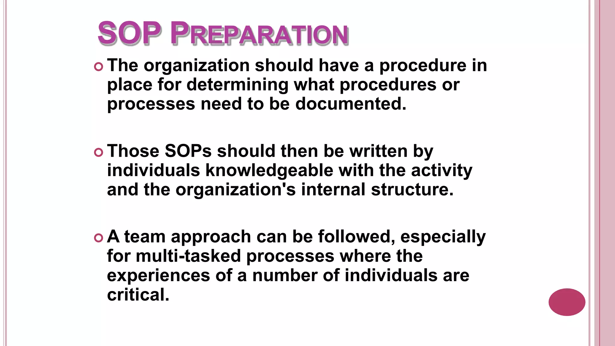Standard operating procedure | PPTX