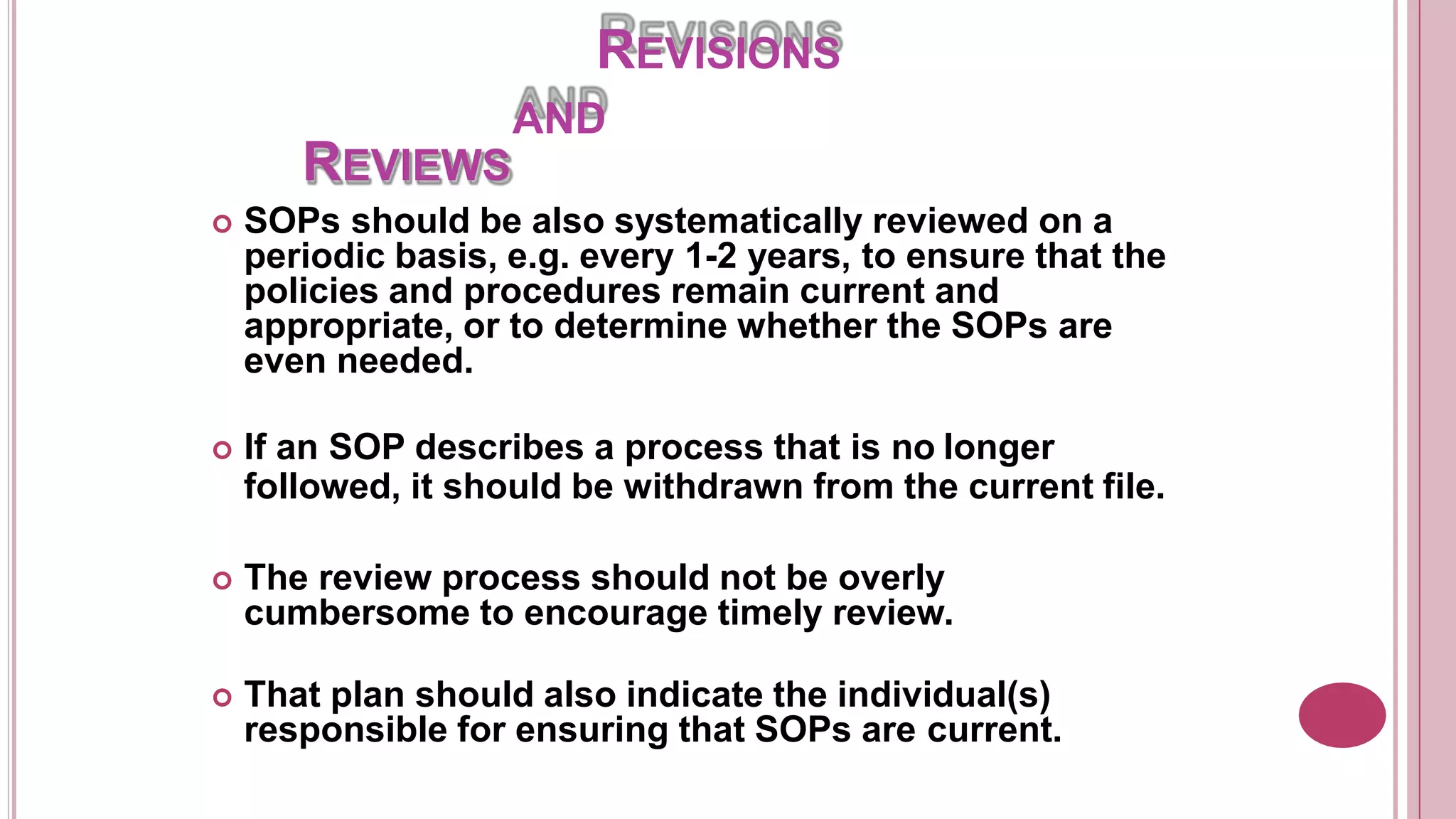 Standard operating procedure | PPTX