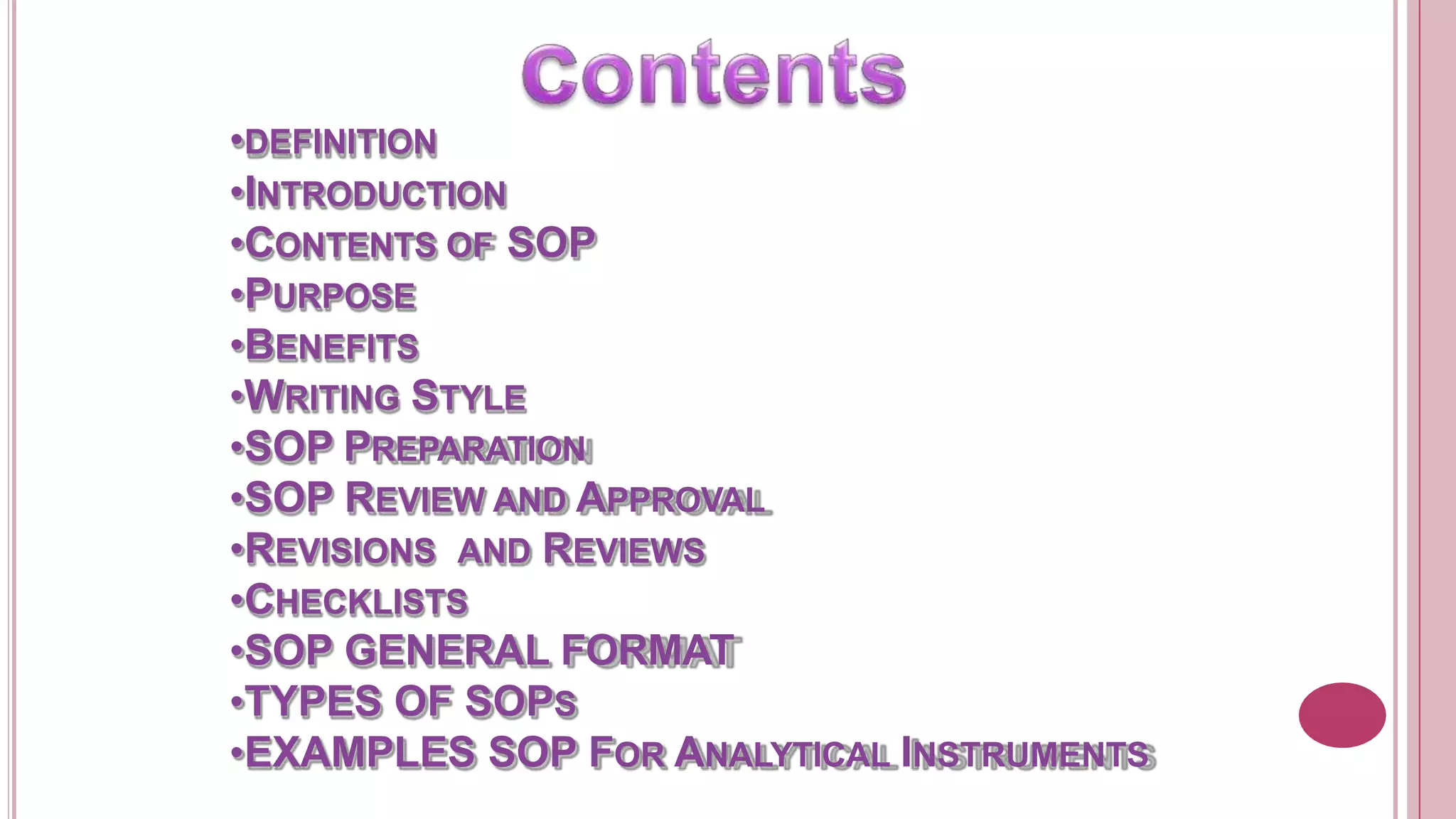 Standard operating procedure | PPTX