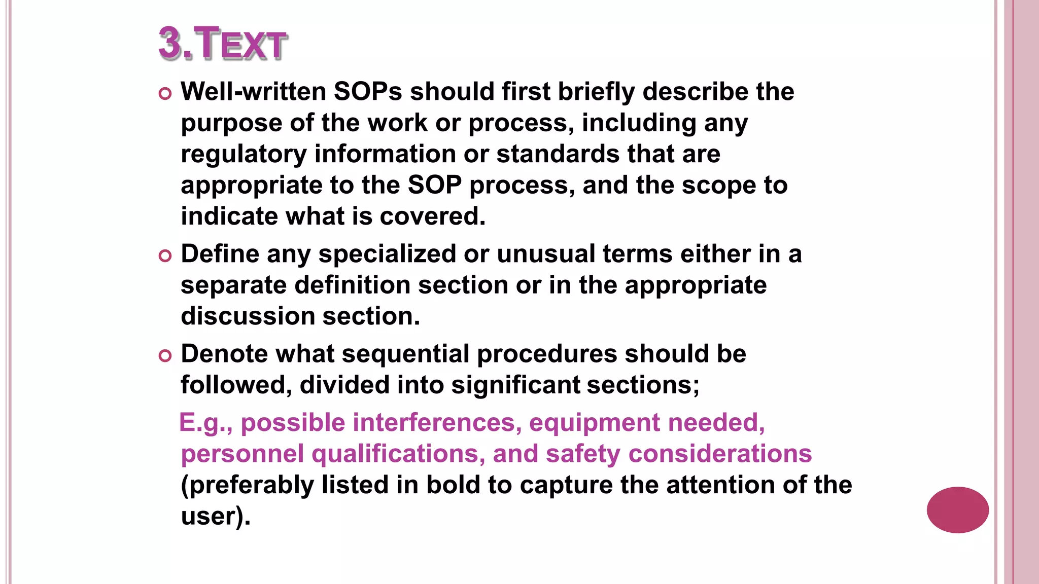 Standard operating procedure | PPTX