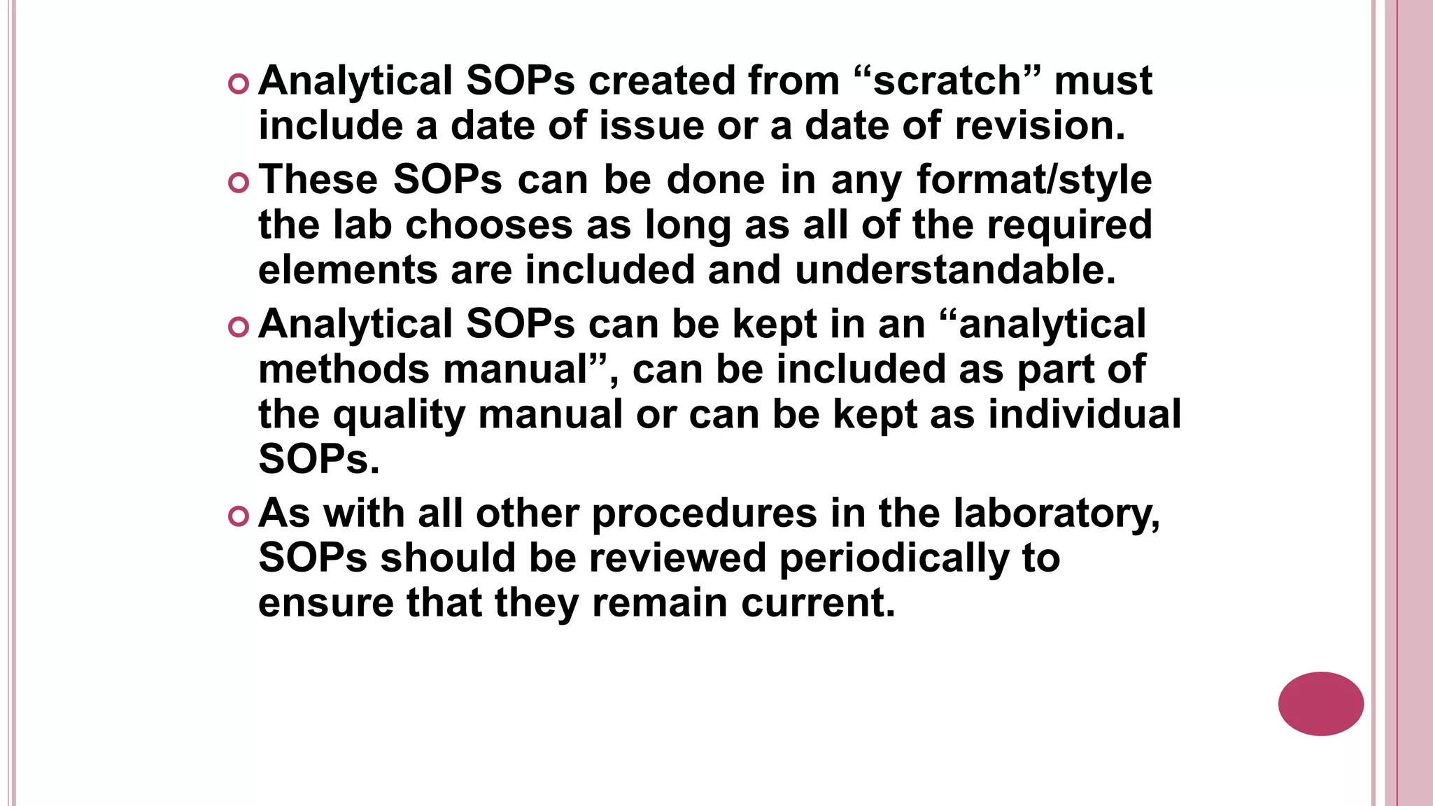 Standard operating procedure | PPTX