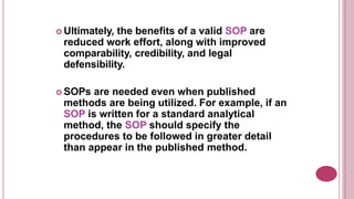 Standard operating procedure | PPTX