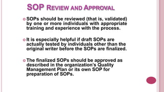 Standard operating procedure | PPTX