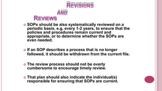 Standard operating procedure | PPTX