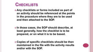 Standard operating procedure | PPTX