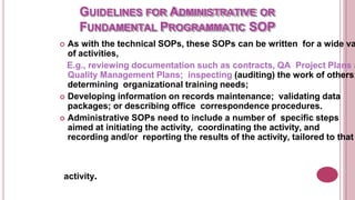 Standard operating procedure | PPTX