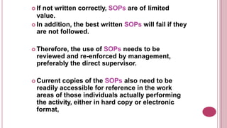 Standard operating procedure | PPTX