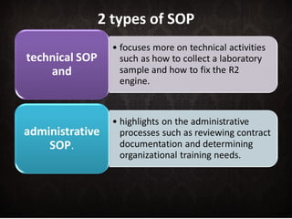 Standard operating procedure | PPT