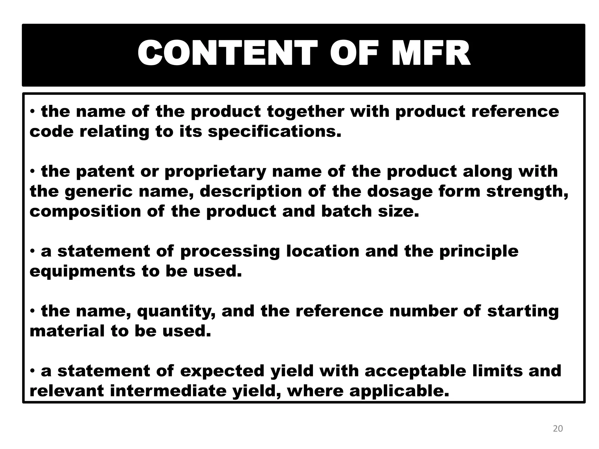 Standard operating procedure in pharmaceutical industries,SOP,MFR ...