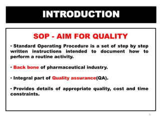 Standard operating procedure in pharmaceutical industries,SOP,MFR,Master Formula Record, how to ...