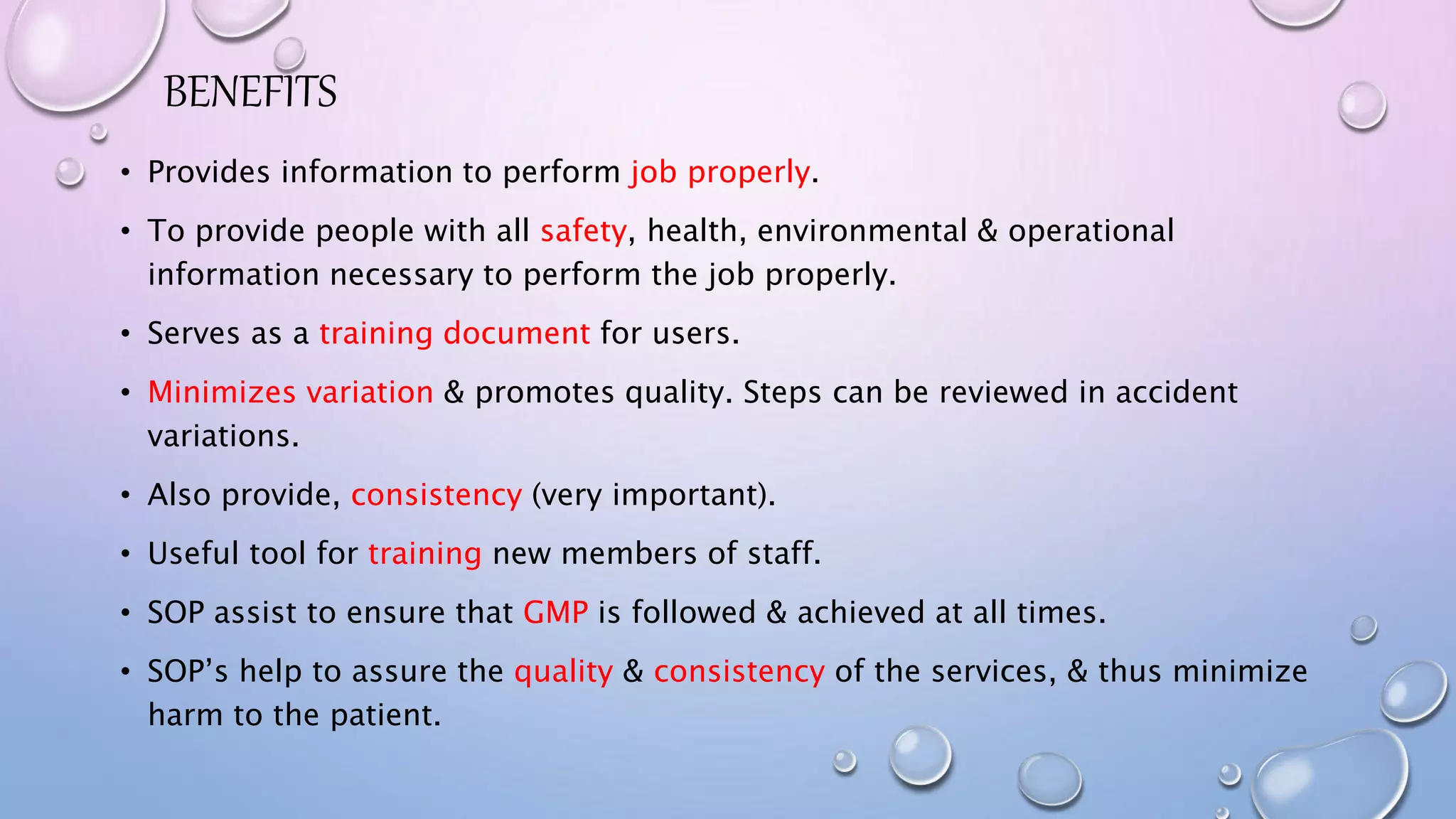 Standard operating procedure in pharmaceutical industries rashmi nasare ...