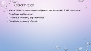 Standard operating procedure in pharmaceutical industries rashmi nasare ...