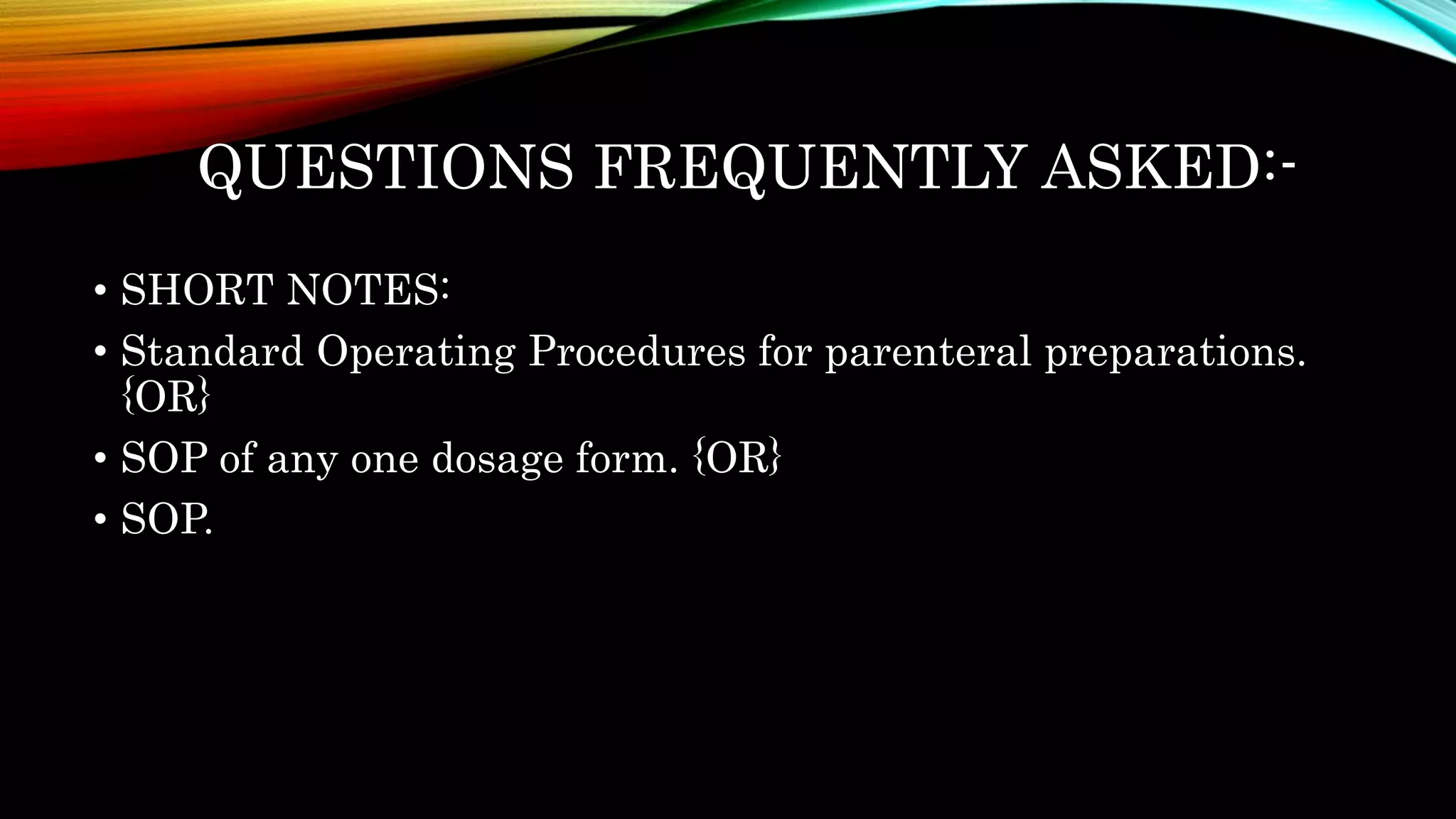 Standard operating procedures | PPTX