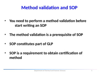 standard operating procedures for laboratories | PPTX