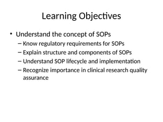 Standard_Operating_Procedures_Clinical_Research_PharmD_Presentation.pptx