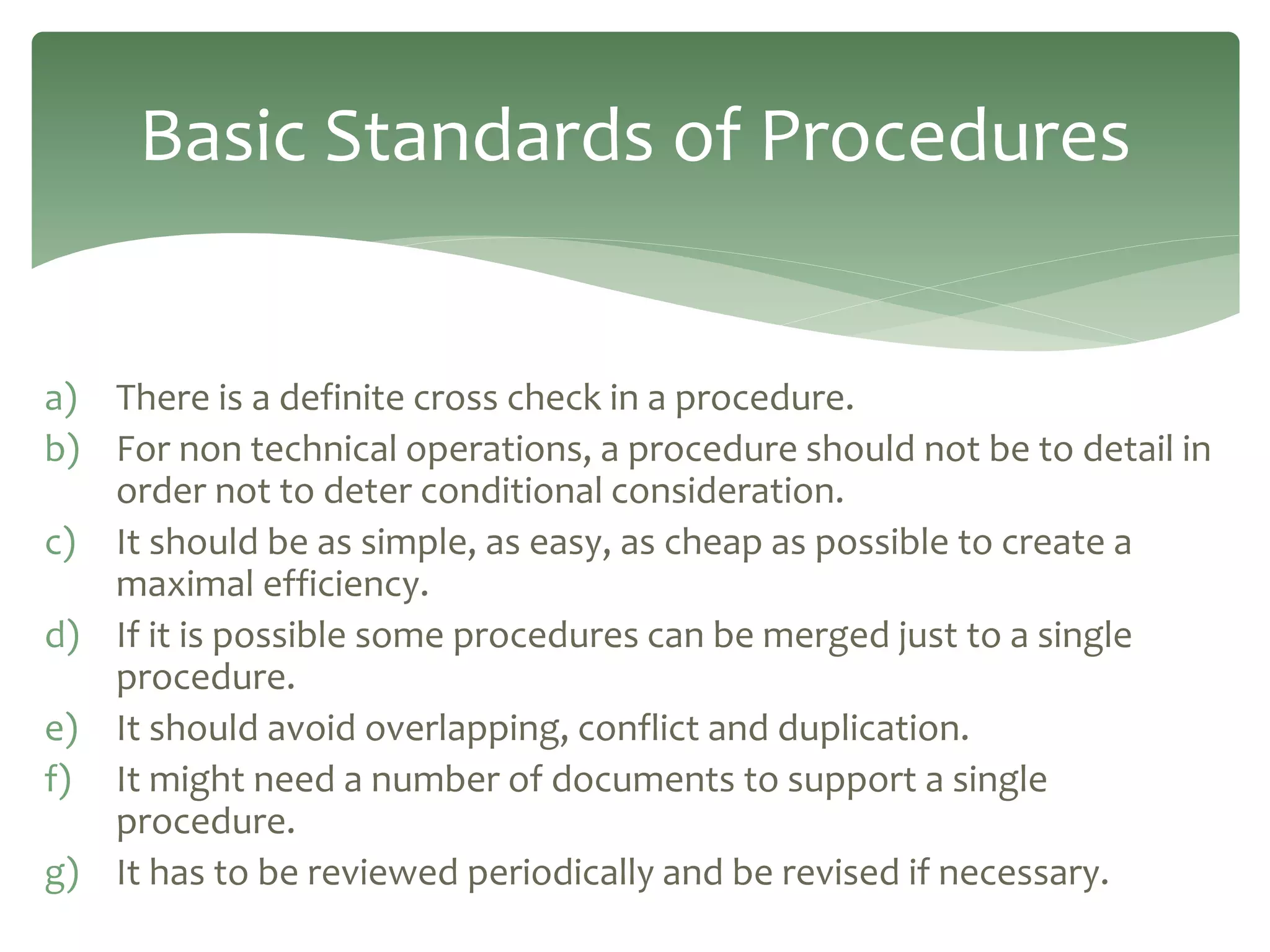 Standard operating procedures for co operatives | PPTX