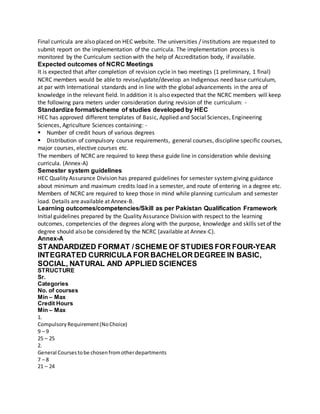 Standard operating procedures for curriculum revision | DOCX