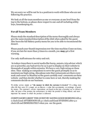 Standard operating procedures for service 2 | DOCX