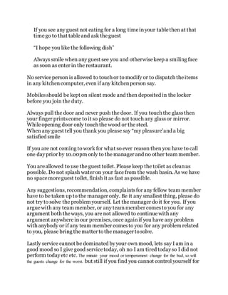 Standard operating procedures for service 2 | DOCX