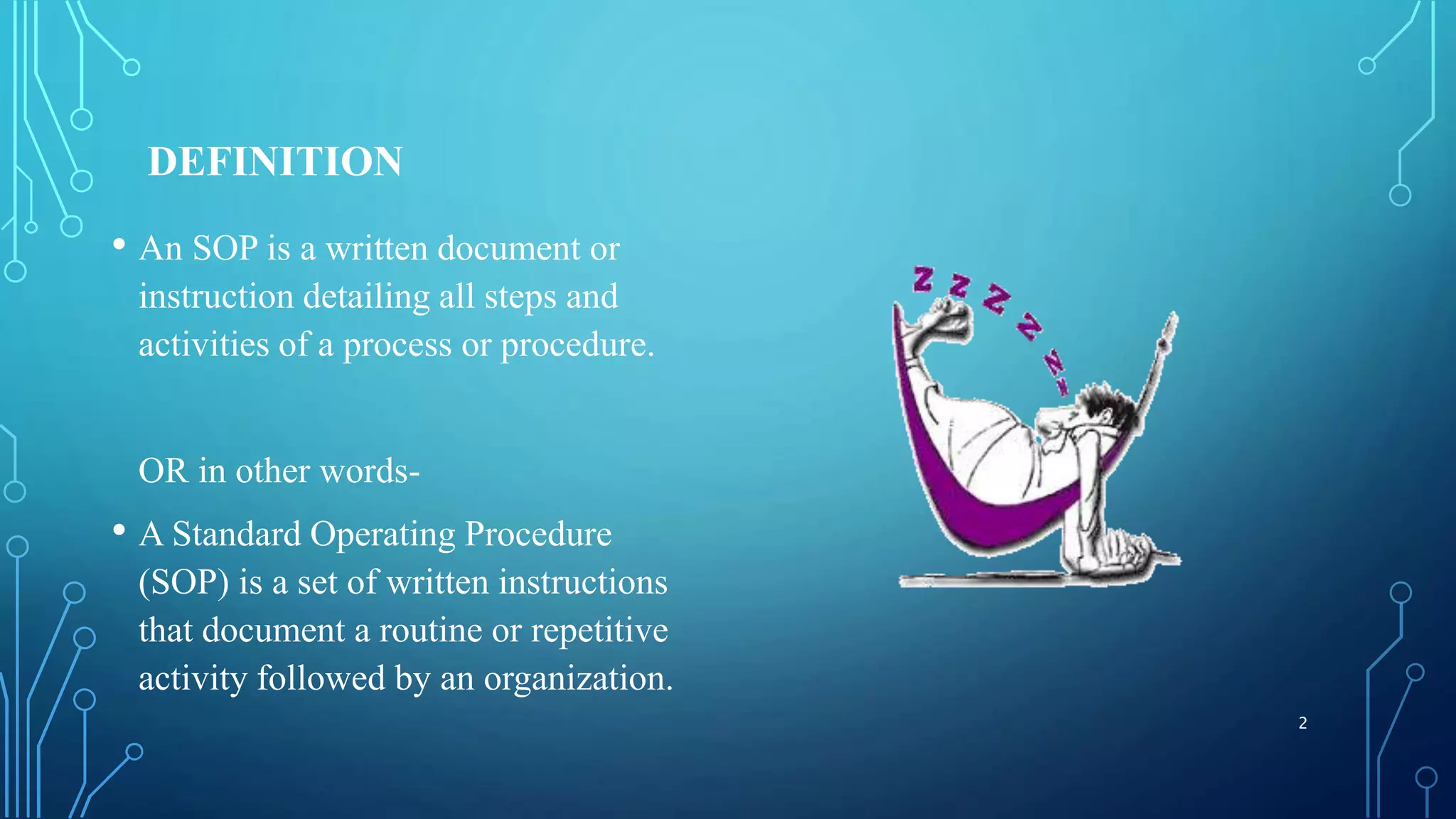 Standard Operating Procedure | PPTX