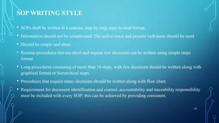 Standard Operating Procedure | PPTX