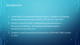 Standard Operating Procedure | PPTX