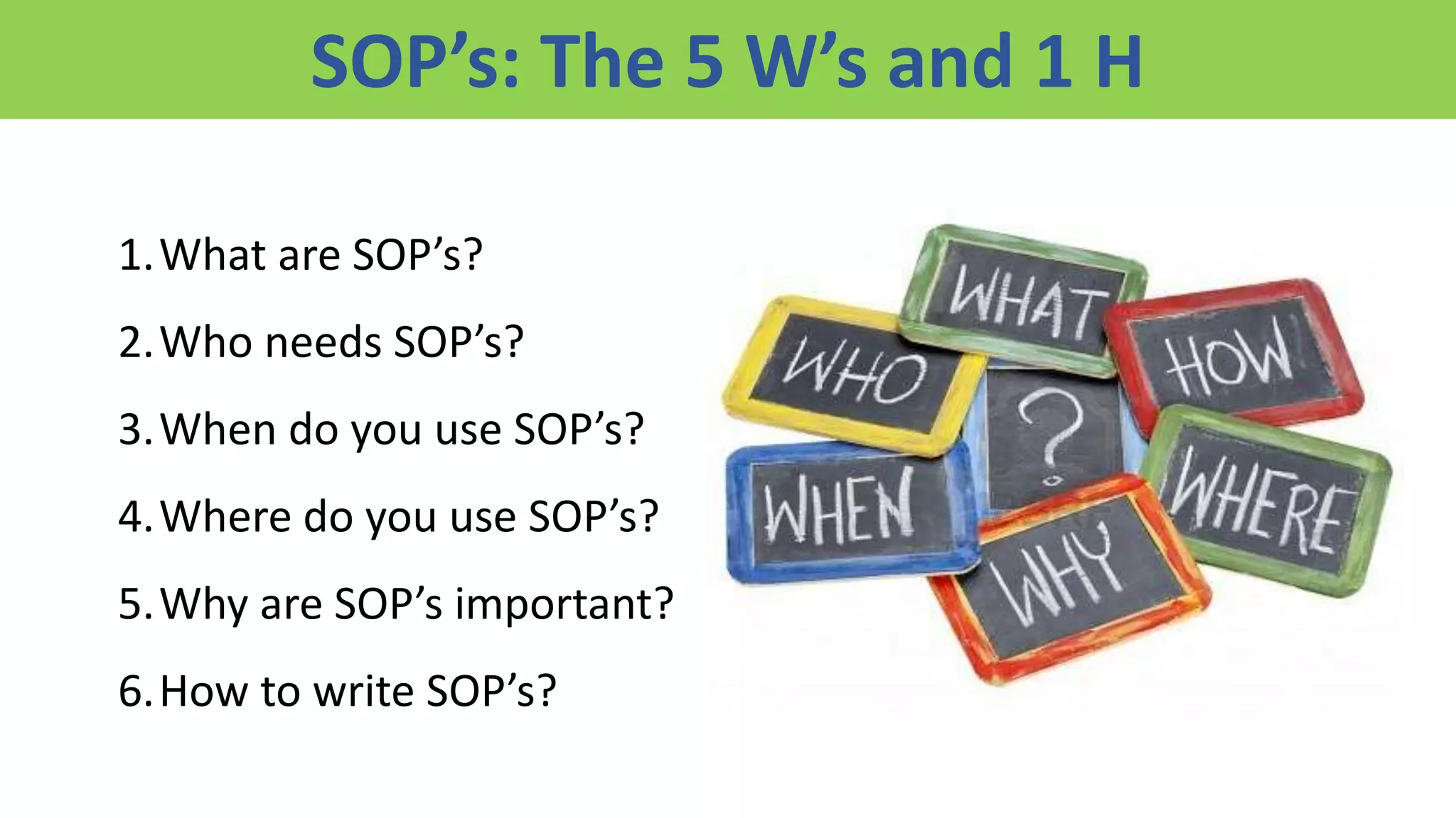 Standard operating procedure (sop) | PPTX