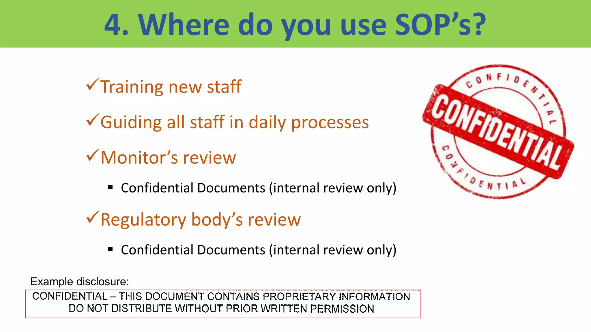 Standard operating procedure (sop) | PPTX