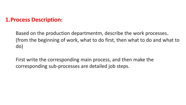 Standard operating procedure (sop) | PPTX