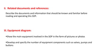 Standard operating procedure (sop) | PPTX