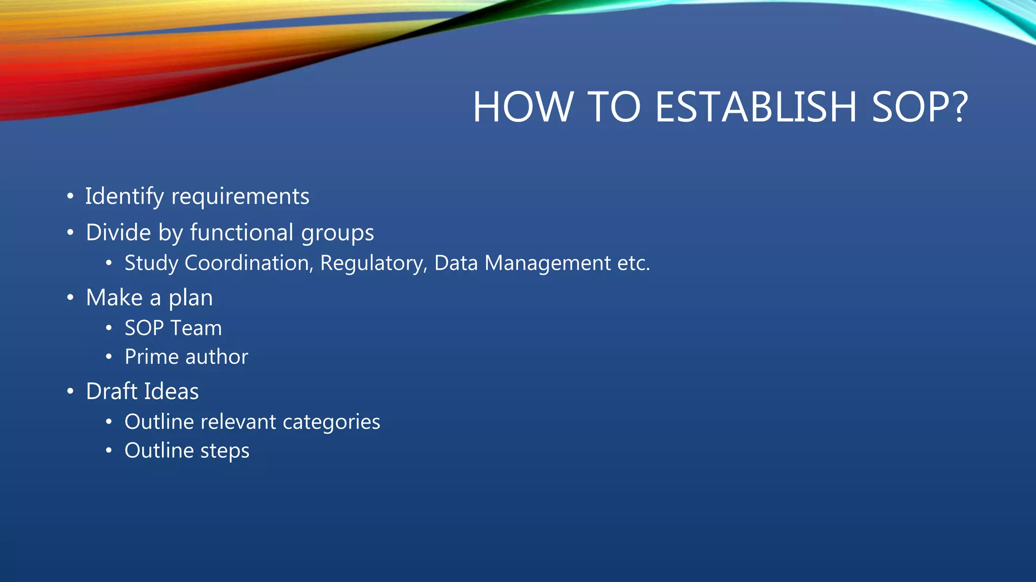 Standard operating procedure (sop) | PPTX