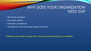 Standard operating procedure (sop) | PPTX