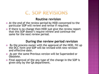 Standard operating procedure(sop)assignment | PPTX