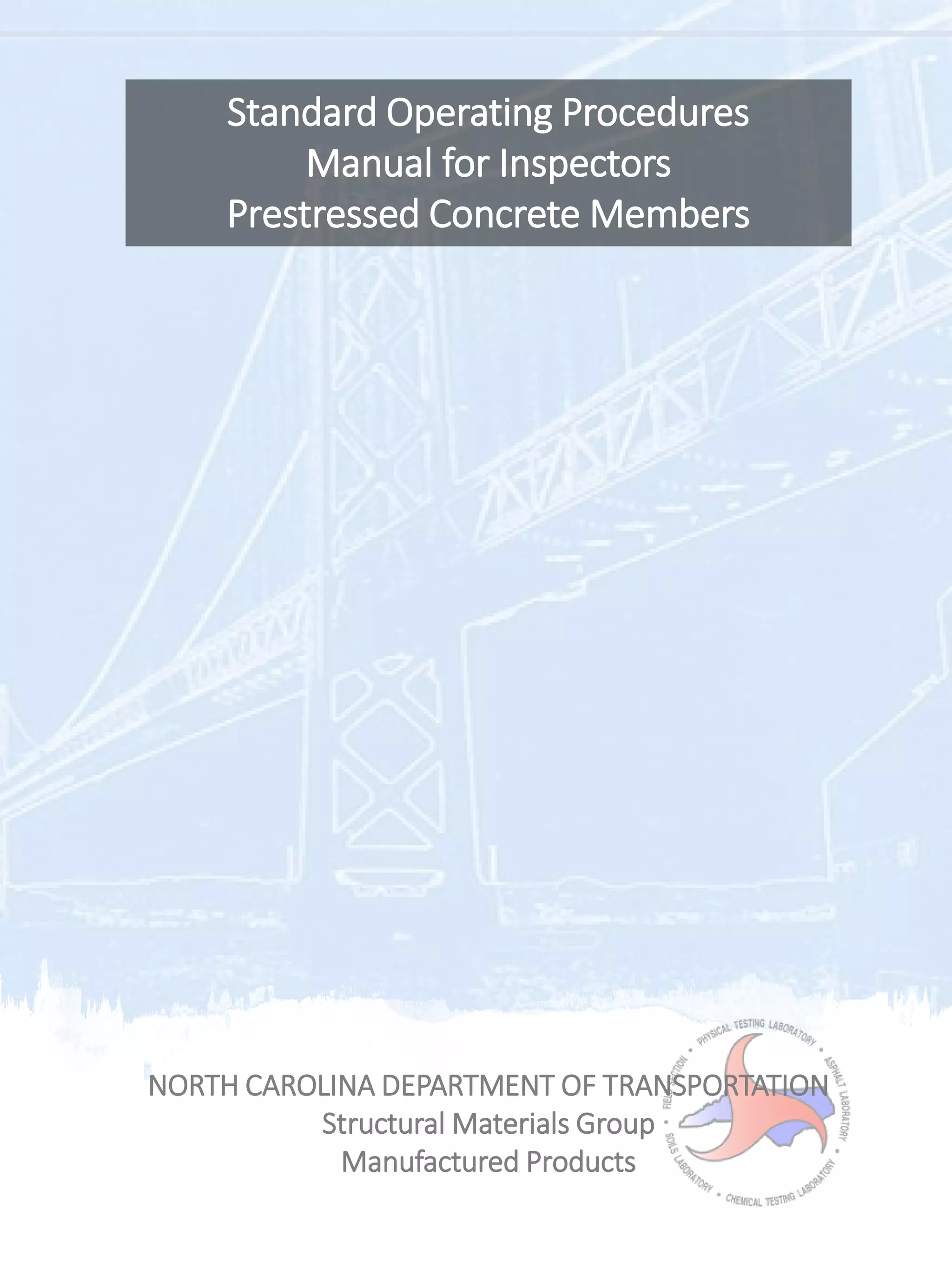 Standard Operating Procedures SOP for Prestressed Concrete Members ...